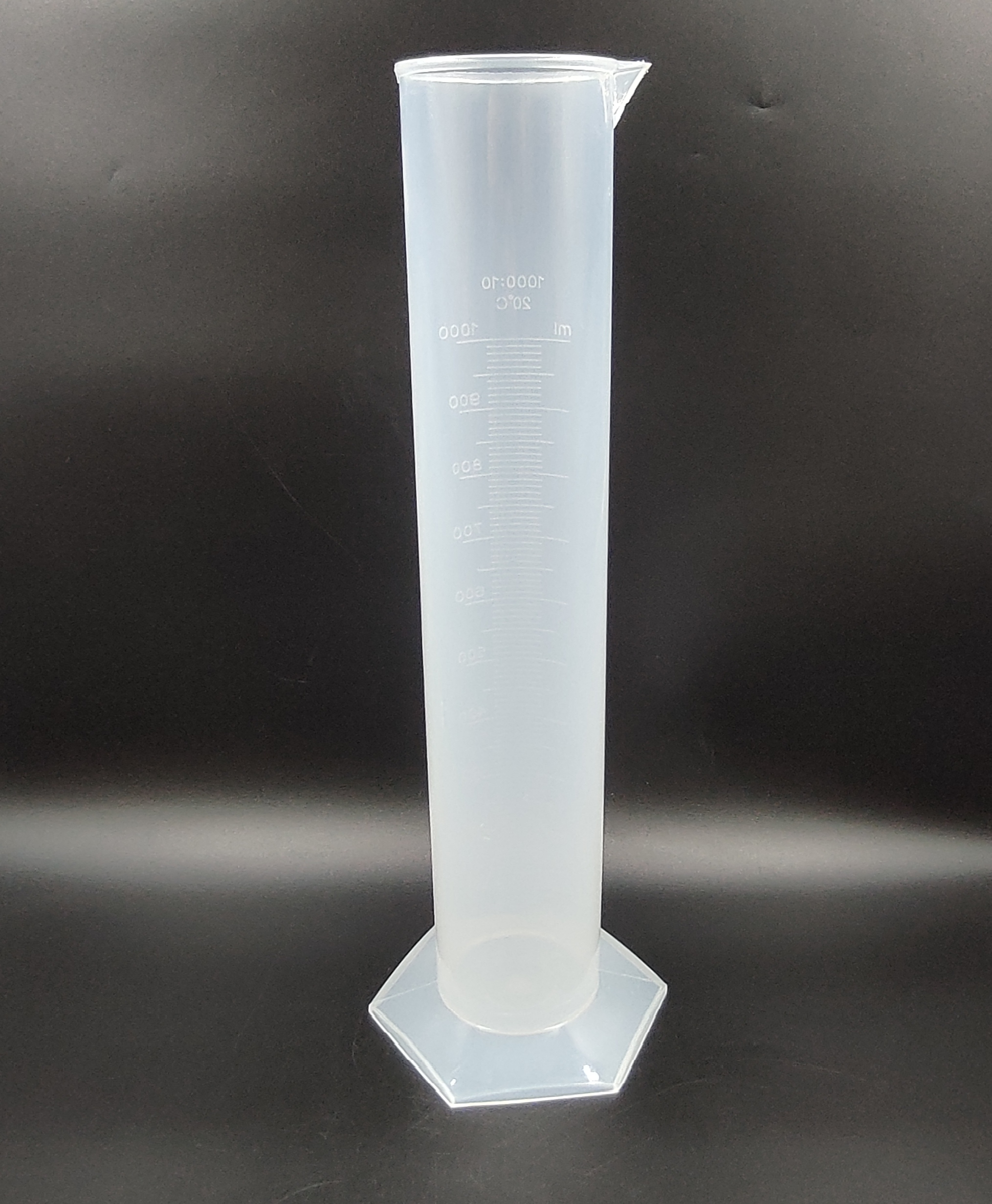 Lexbax PLastic Measuring Cylinder Transparent Graduated 1000ml ...